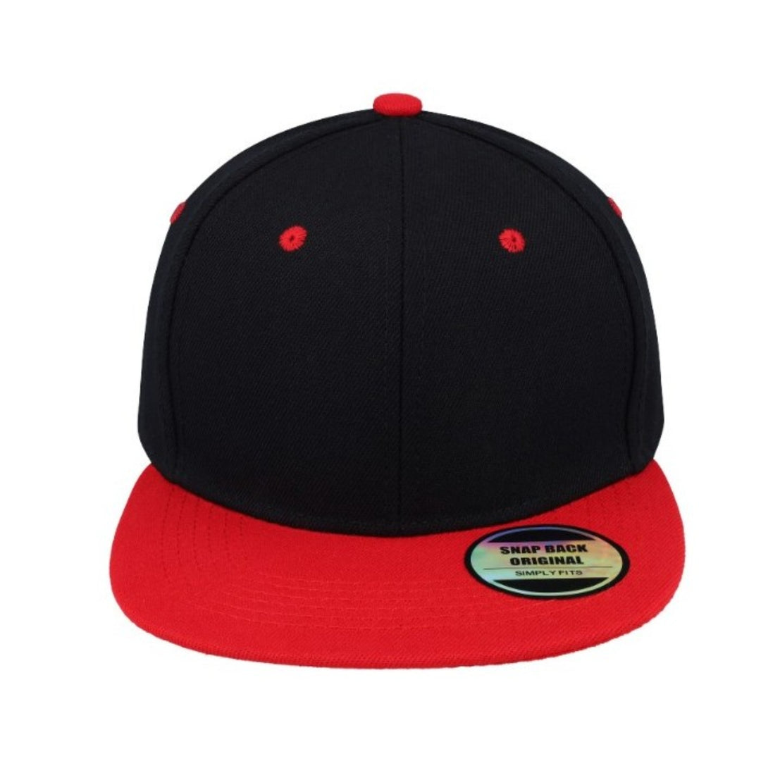 Two-Tone Snapback | Premium 6 Panel Flat Cap | Customisable Cap ...
