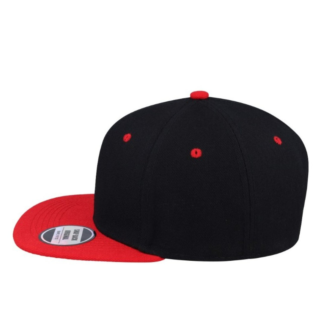 Two-Tone Snapback | Premium 6 Panel Flat Cap | Customisable Cap ...