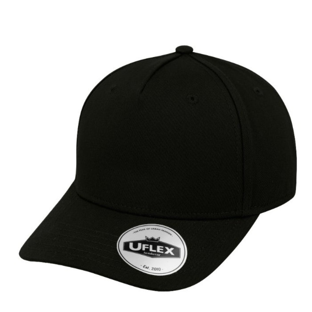 Uflex Snapback Cap | 5 Panel Curved Peak | Trendy & Comfortable ...