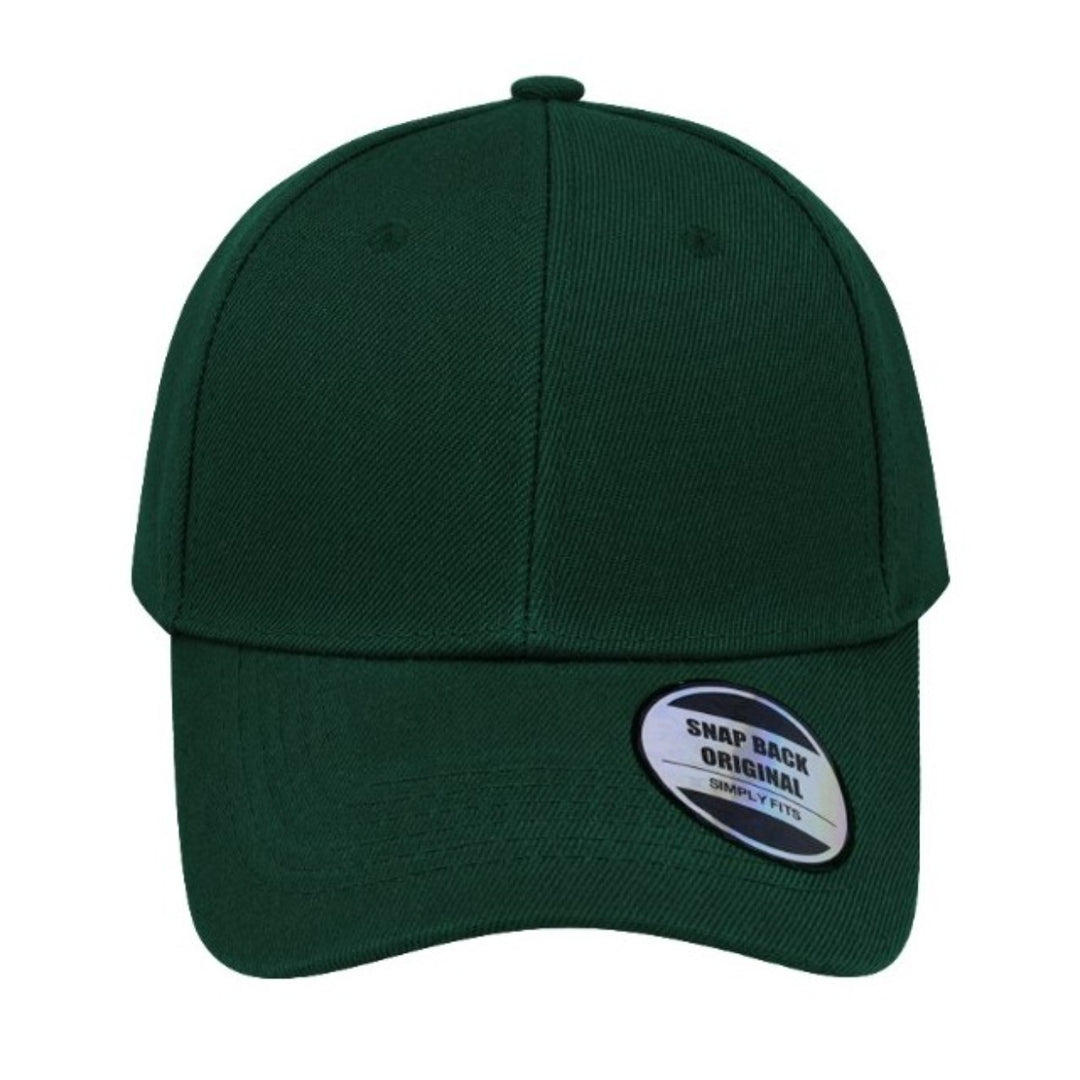 American Curved Peak | 6 Panel Snapback Cap | Classic Shape & Fit ...