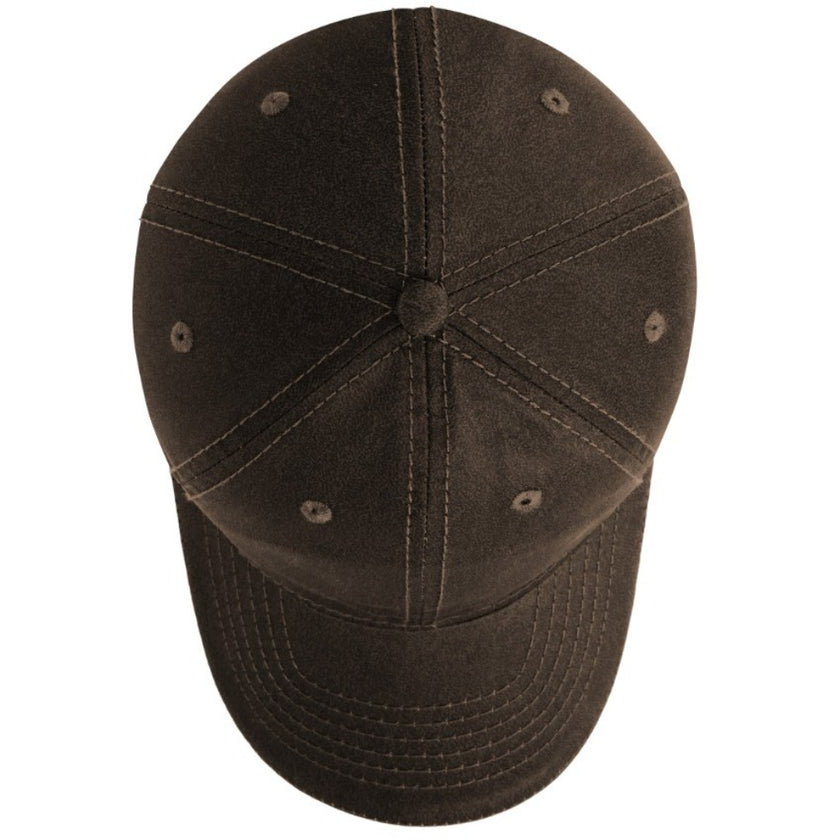 Washed Oil Skin Cap | Water Resistant 6 Panel Cap | 24Store ...