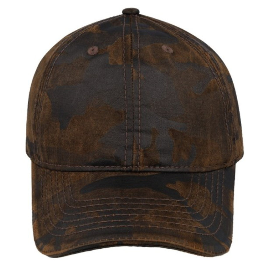 Washed Oil Skin Cap | Water Resistant 6 Panel Cap | 24Store ...