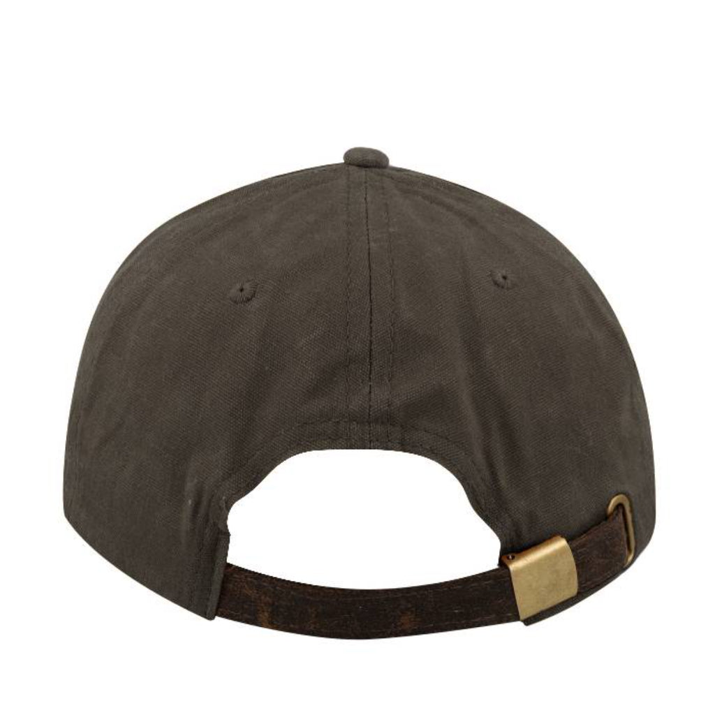 Oilskin Cap | Two-Tone Waxed Cotton Canvas 6 Panel | Velcro Closure ...