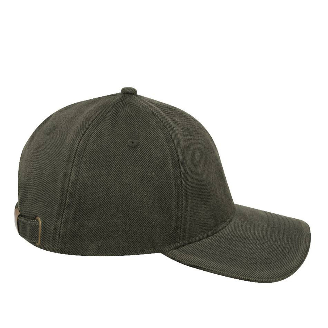 Oilskin Cap | Dual Tone 6 Panel Adjustable Cap | With Brass Buckle ...