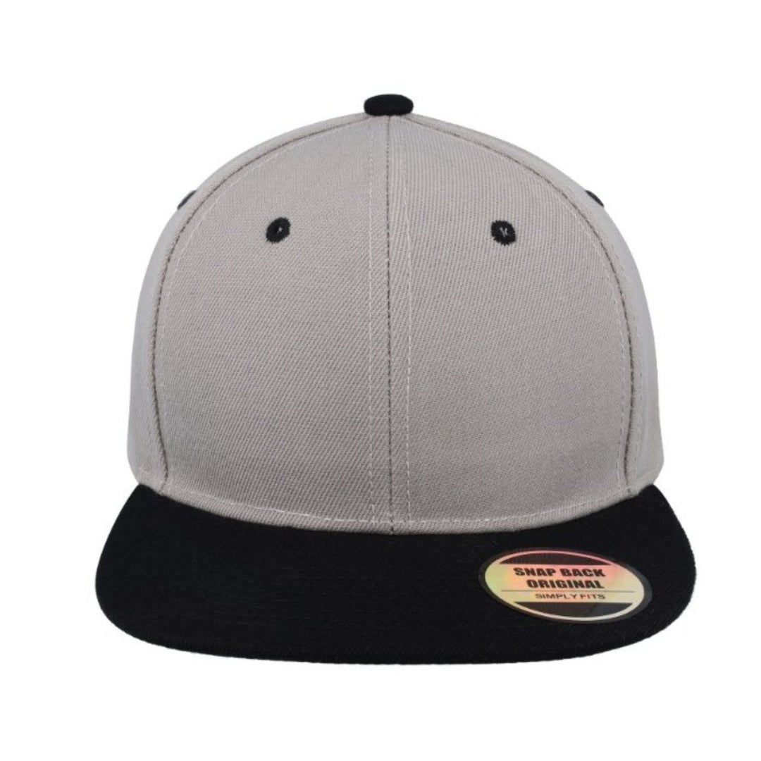 Two-Tone Snapback | Premium 6 Panel Flat Cap | Customisable Cap ...