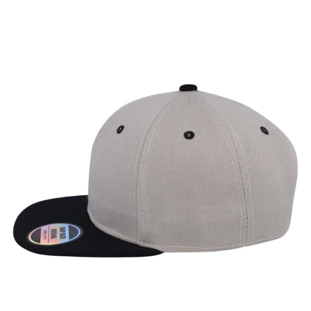 Two-Tone Snapback | Premium 6 Panel Flat Cap | Customisable Cap ...