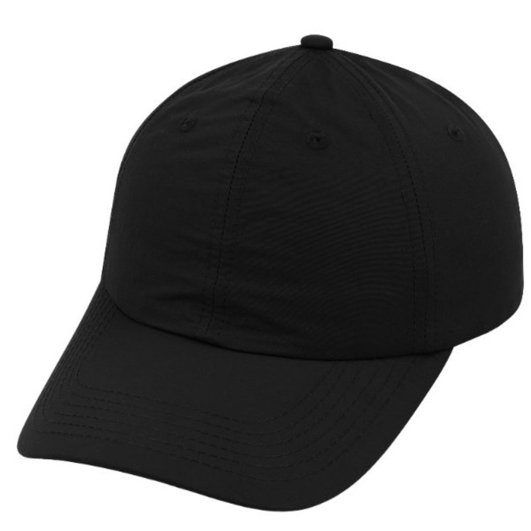 Crushed Nylon Cap | Durable Sports Cap | 6 Panel Unstrucutred Cap ...