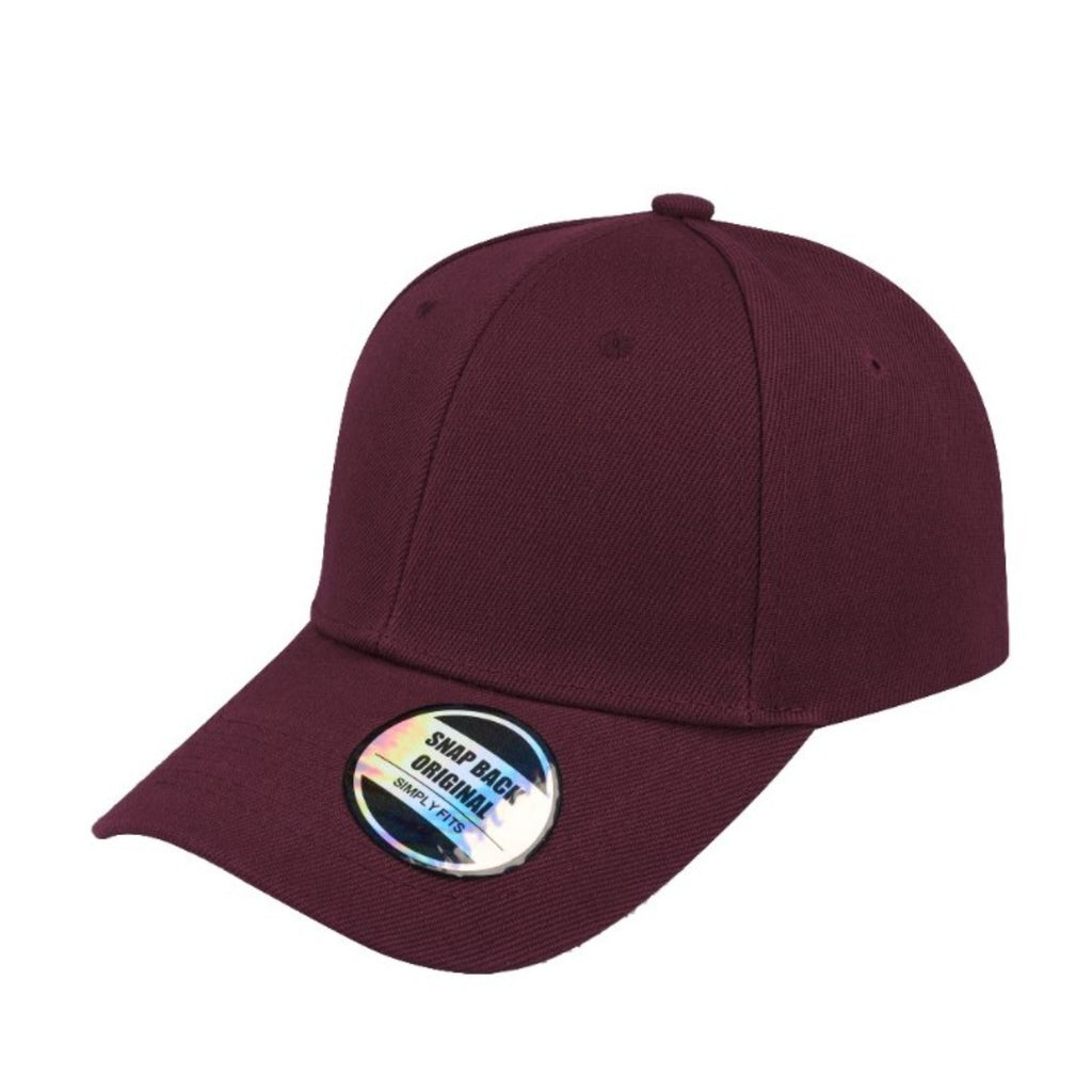 American Curved Peak | 6 Panel Snapback Cap | Classic Shape & Fit ...