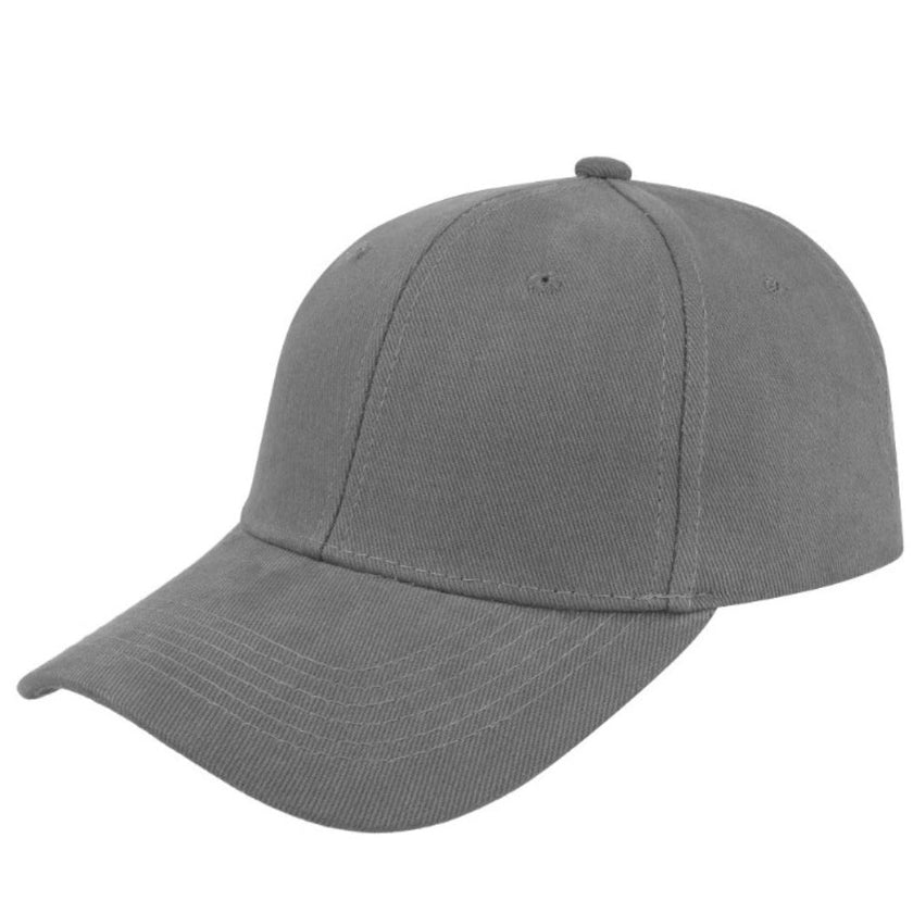 6 Panel Velcro Cap | Affordable, Blank Brushed Cotton Twill Cap ...